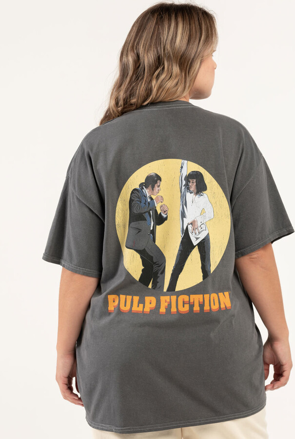 Goodie Two Sleeves Pulp Fiction Dancing Womens Oversized Tee ...