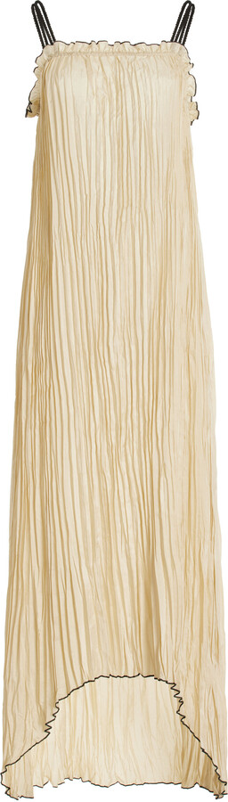 THE GARMENT Tarragona Crinkled Silk Maxi Dress - ShopStyle