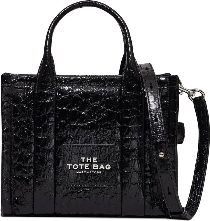 Marc Jacobs The Croc Embossed mini leather tote bag - ShopStyle