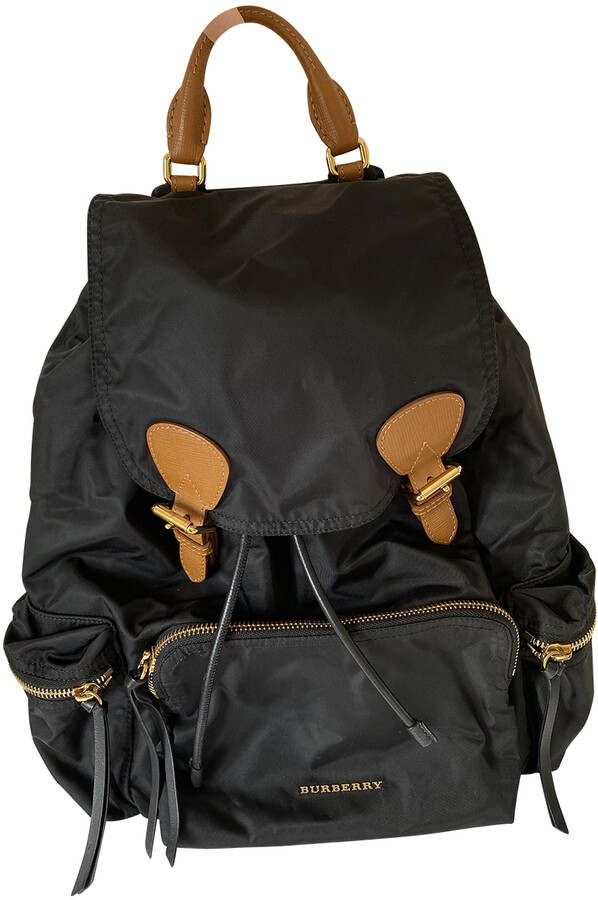 Burberry black Cloth Backpacks - ShopStyle