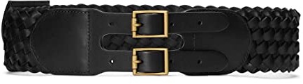 Lauren Ralph Lauren Wide Woven Leather Belt - ShopStyle