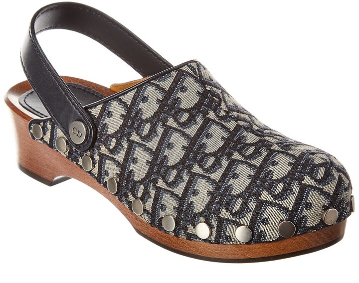 Christian Dior Diorquake Slingback Leather Clog - ShopStyle Flats