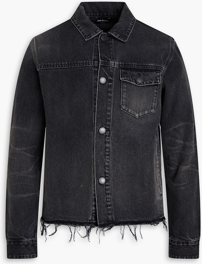 John Elliott Hemi faded denim jacket - ShopStyle