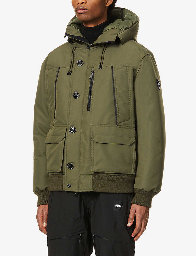 Ralph Lauren Rlx Hooded shell-down bomber jacket - ShopStyle Outerwear