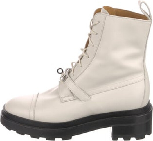 Hermes Funk Leather Combat Boots - ShopStyle