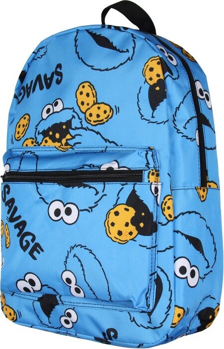 Sesame Street Backpack Cookie Monster Savage Laptop School Travel ...