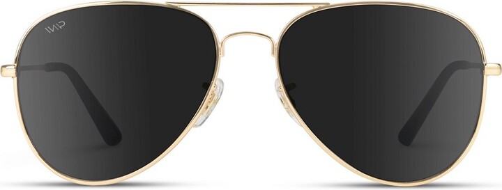 WMP Eyewear Classic Pilot Style Polarized Aviator Sunglasses - Gold ...