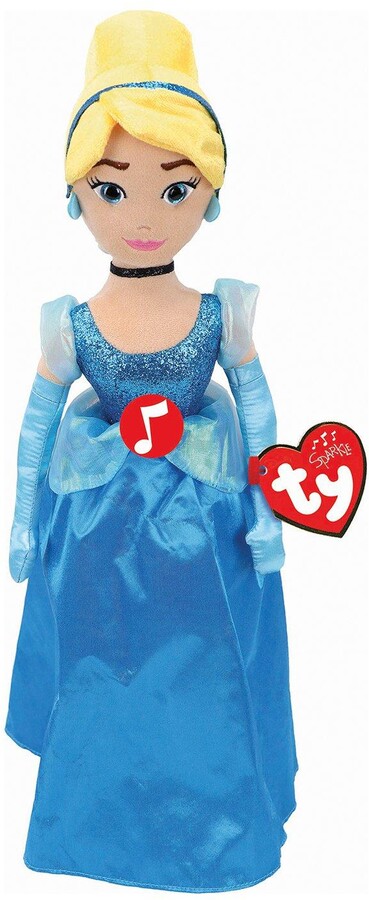 Ty Disney Princess Cinderella Plush Doll 35Cm With Sound - ShopStyle