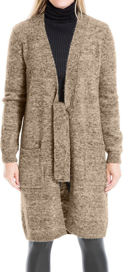 Max Studio Long Wool-Blend Cardigan - ShopStyle