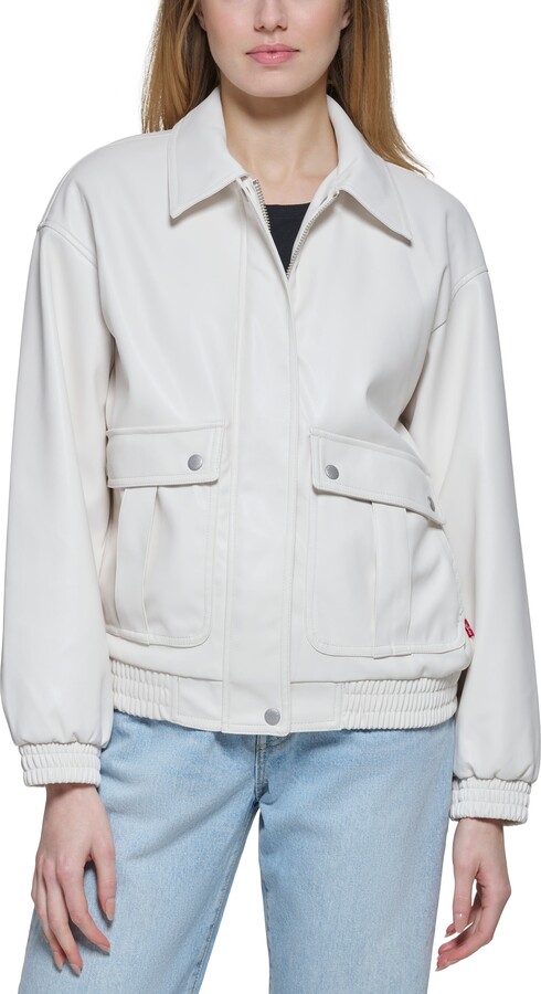 Levi's Faux Leather Dad Jacket - ShopStyle
