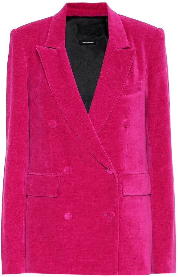 RtA Clark cotton-velvet blazer - ShopStyle