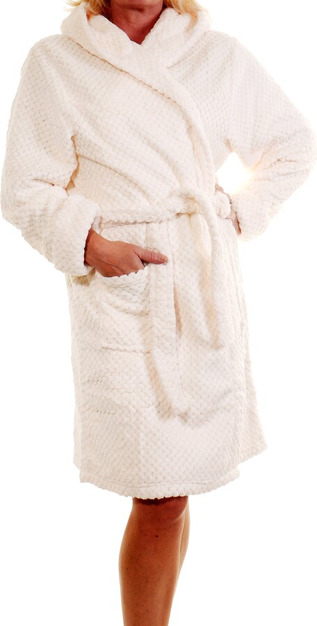 Slenderella Ladies Luxury Super Soft 320GSM Long Shawl Collared or ...