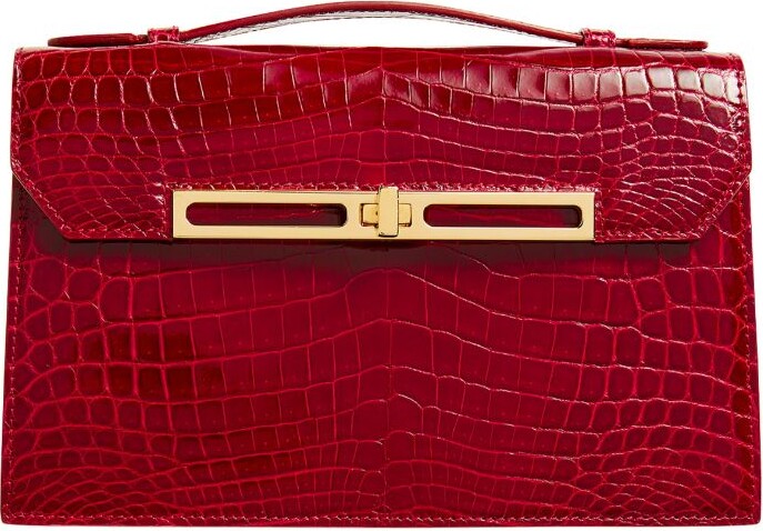 Llora Crocodile Emma Top-Handle Bag - ShopStyle