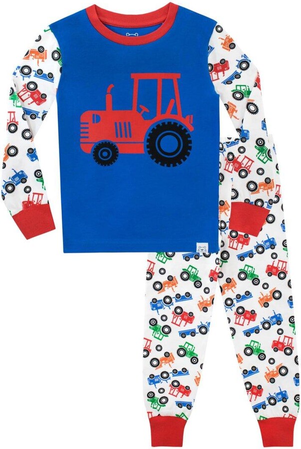 Harry Bear Tractor Pyjamas Snuggle Fit - ShopStyle