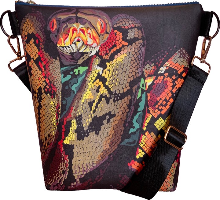 Chloe Croft London Limited - Sid Snake Vegan Leather Handbag ...