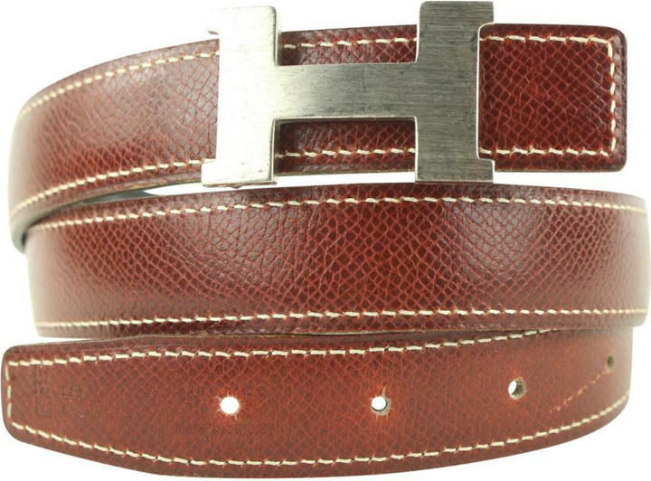 Hermes H leather belt - ShopStyle