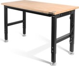 WORKPRO Heavy-Duty 48" W Adjustable Height Butcher Block Top Workbench ...
