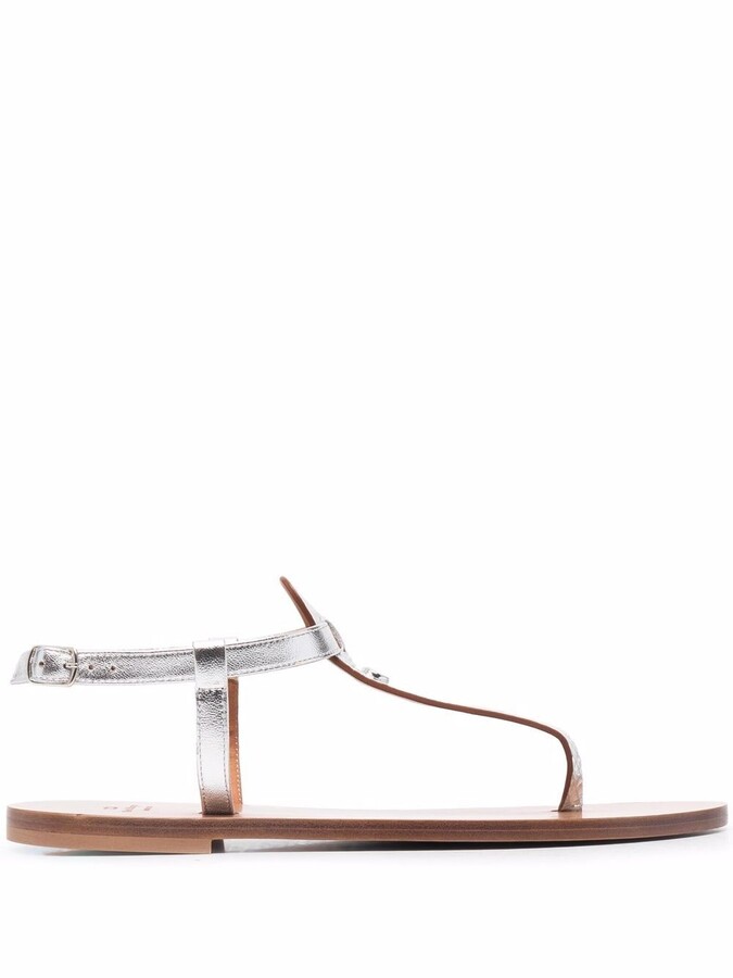 Dee Ocleppo Plaque Detail Sandals - ShopStyle