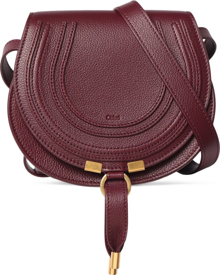 Chloé Small Marcie grained leather bag - ShopStyle