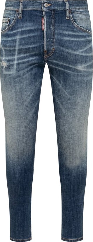 DSQUARED2 Logo-Patch Distressed Skinny Jeans - ShopStyle