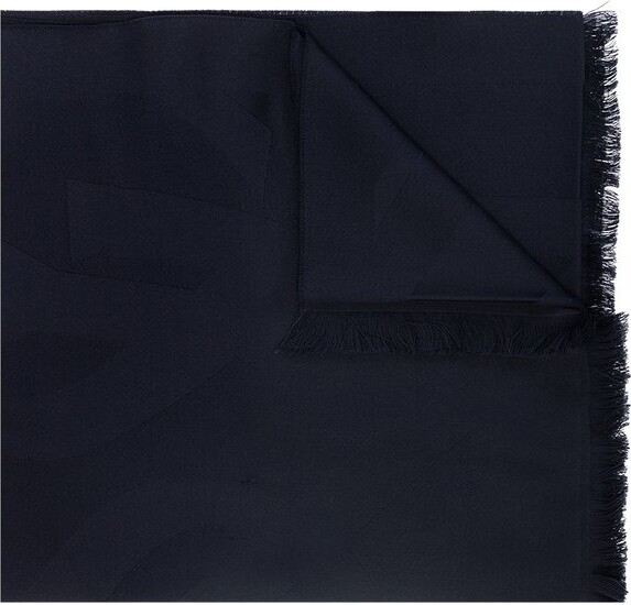 Saint Laurent Monogram Frayed Scarf - ShopStyle Scarves & Wraps