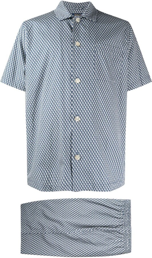 Polo Ralph Lauren Polo-Pony print pyjamas - ShopStyle Sleepwear Tops