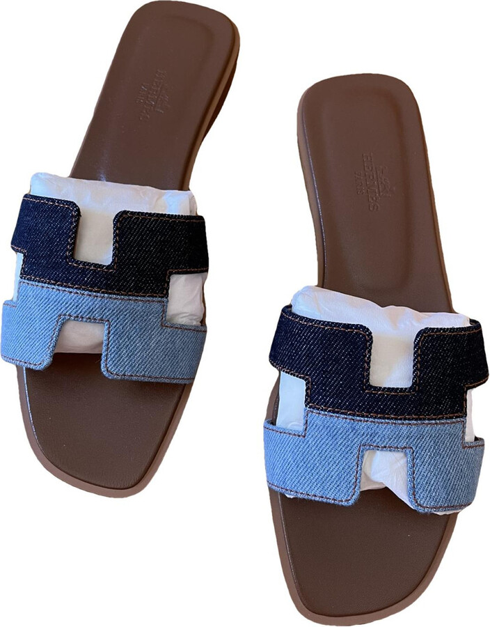 Hermes Oran cloth sandal - ShopStyle