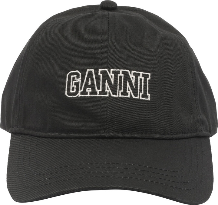 Ganni Logo Baseball Cap - ShopStyle Hats