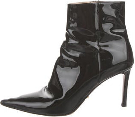 Prada Patent Leather Boots - ShopStyle