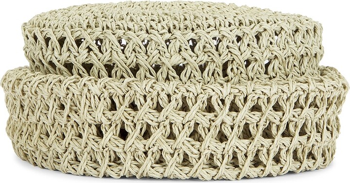 CLYDE Toyo Paper Roller Hat in Grey - ShopStyle