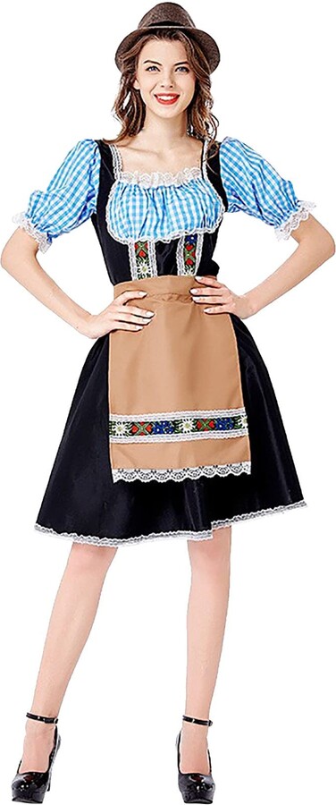 Generic Costume Dress Women's Costume Set Dirndl Elegant Women's ...