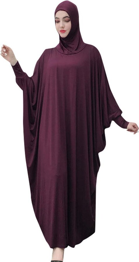 VESNIBA Muslim Elegant Dress Prayer Clothes for Muslim Women Praying ...