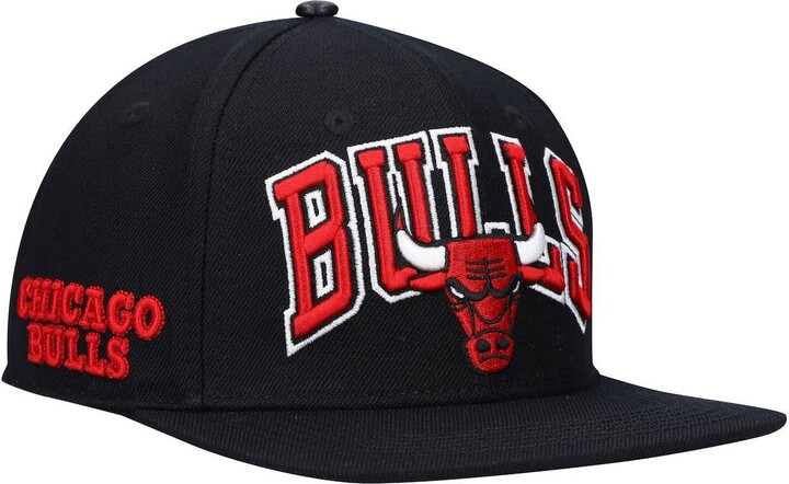 Men's Pro Standard Black Chicago Bulls Wordmark Logo Snapback Hat ...