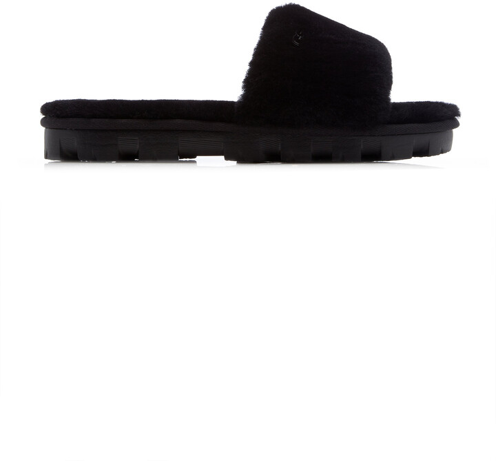 UGG Cozette Sheepskin Slide Sandals - ShopStyle
