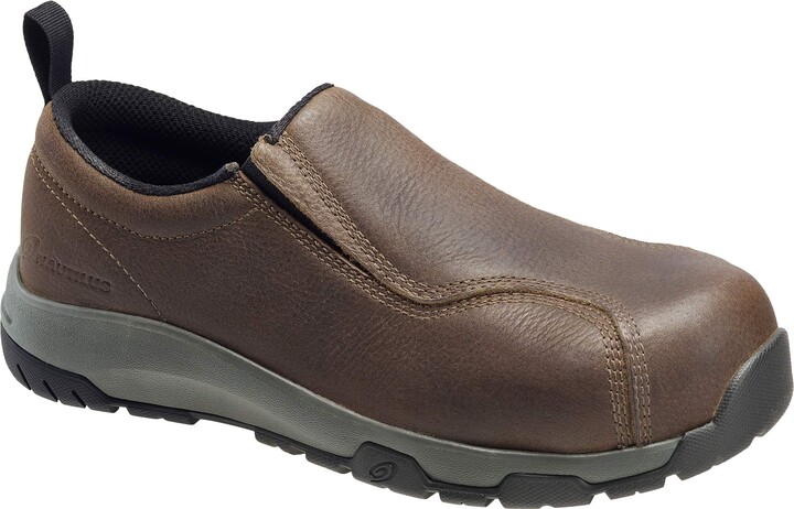Nautilus 1657 Men's Slip-On Leather Slip Resistant ESD Work Shoe - Carbon Safety Toe 14W - ShopStyle