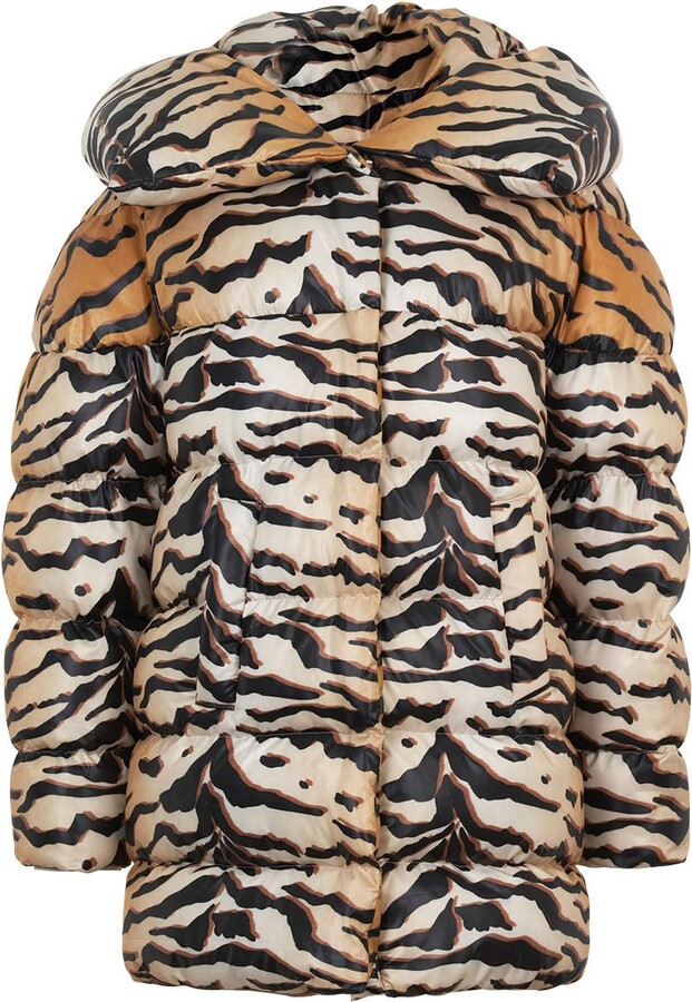 Women's Nocturne Tiger Print Puffer - ShopStyle