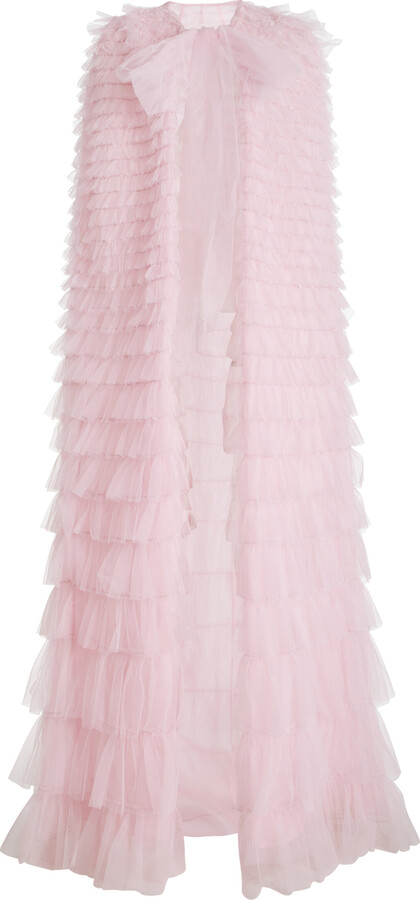 Carolina Herrera Tiered-Ruffle Cape - ShopStyle