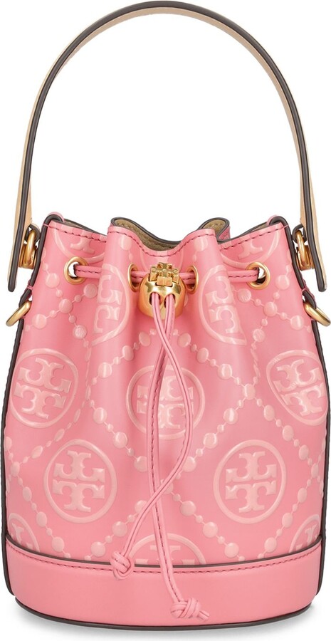 Tory Burch Mini T Monogram contrast embossed bag - ShopStyle