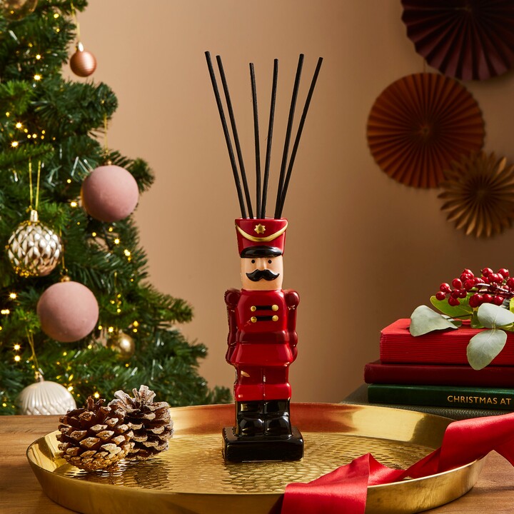 Dunelm Spiced Wood and Amber Nutcracker Diffuser Red - ShopStyle Decor
