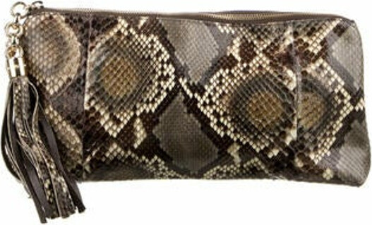 Gucci Python Sienna Tassel Clutch - ShopStyle