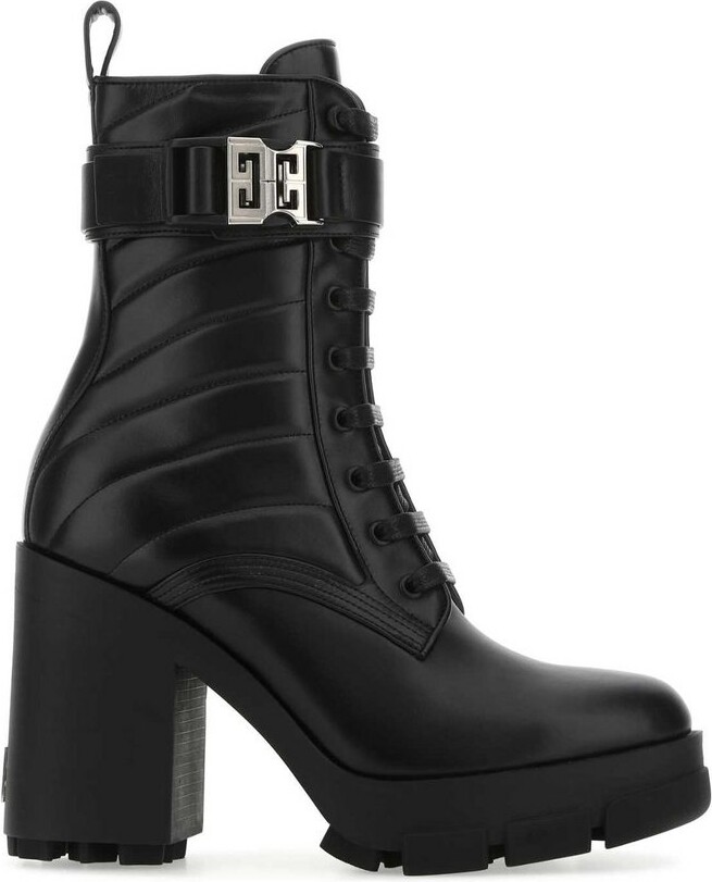 Givenchy Logo Buckled Boots - ShopStyle