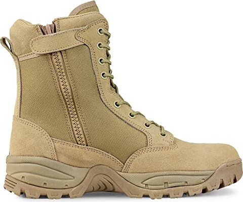 Maelstrom Tactical Combat Boots - Mens Lightweight Full Grain Leather ...