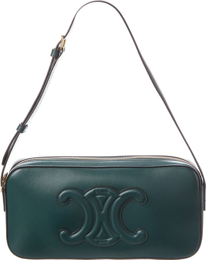 Celine Triomphe Leather Camera Bag - ShopStyle