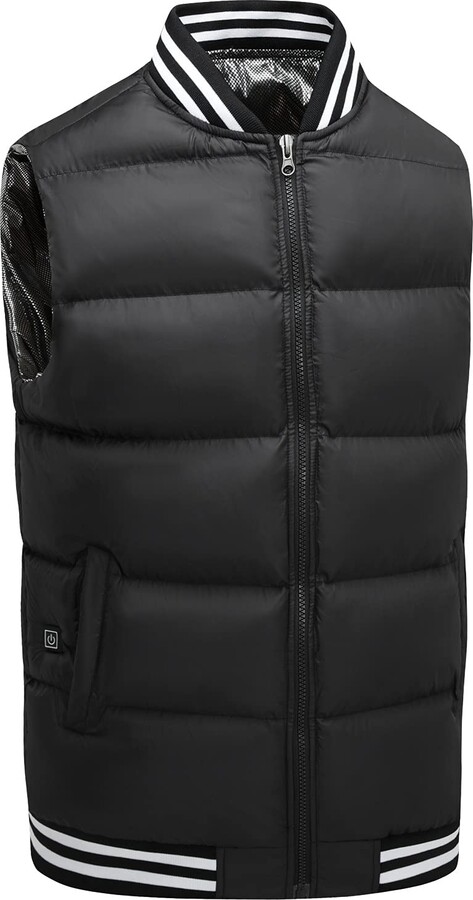 Fossean Heated Vest With Power Bank Mens Heated Gilet With Power Pack ...