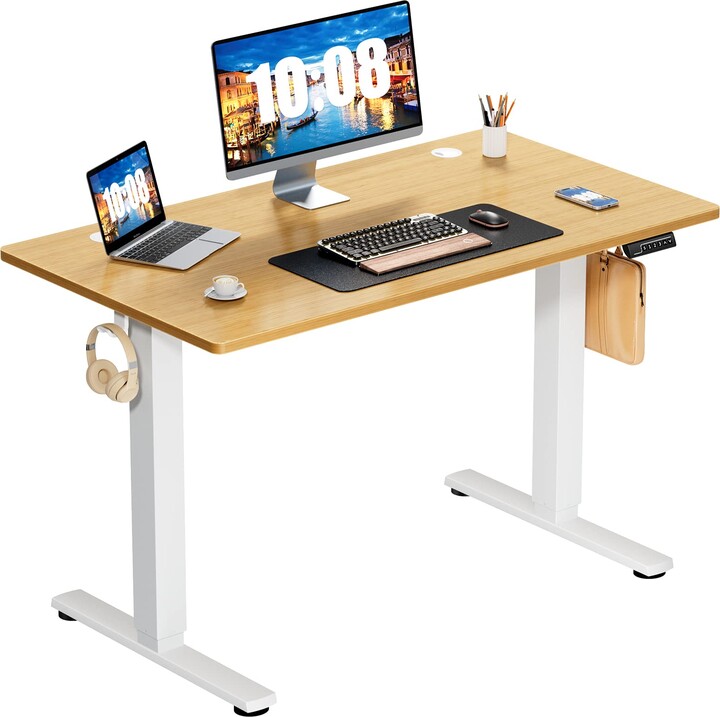DUMOS Electric Standing Desk-Height Adjustable Table with 3 Memory ...