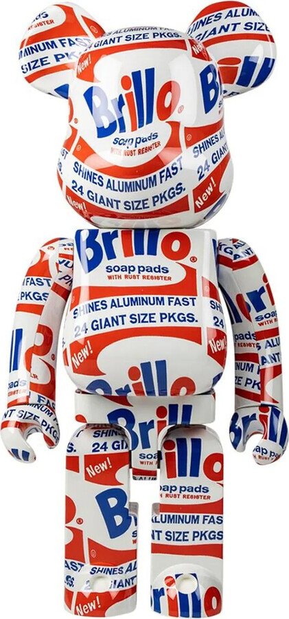 Medicom Toy x Andy Warhol Brillo BE@RBRICK 1000% figure - ShopStyle