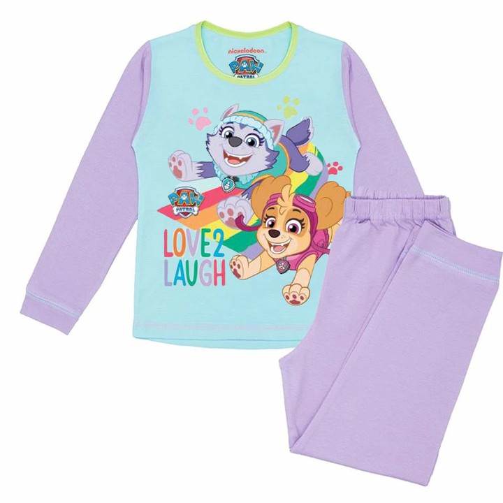 Tdp Textiles Girls Paw Patrol Skye and Everest Pyjama Set Officially ...