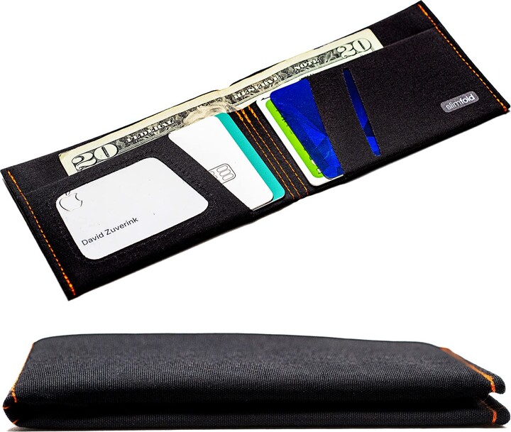 Slimfold Slim Fold Men's Micro Soft Shell Wallet-RFID Closed: 2.8" L x ...