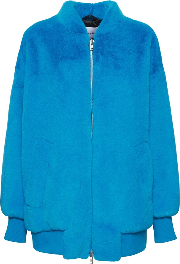 Stand Studio Iman oversize faux fur jacket - ShopStyle