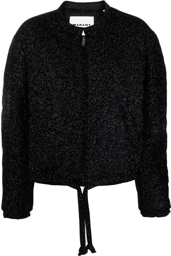 MARANT ÉTOILE Atala crystal-embellished velvet jacket - ShopStyle